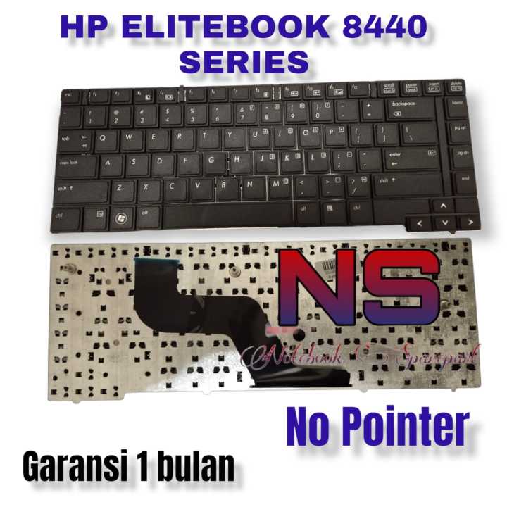 Keyboard HP Elitebook 8440P 8440W 8440 hitam No pointer | Lazada Indonesia