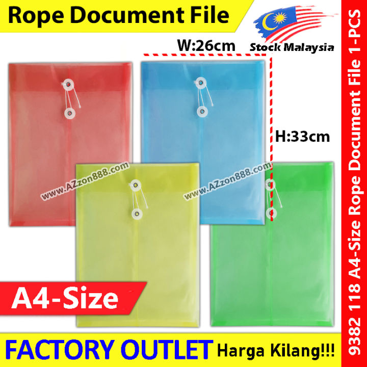 KIJO A4 Size Envelope File / Rope Document File / Fail Tali ...