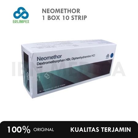 Neomethor Box isi 100 Tab / Menghilangkan batuk pilek | Lazada Indonesia