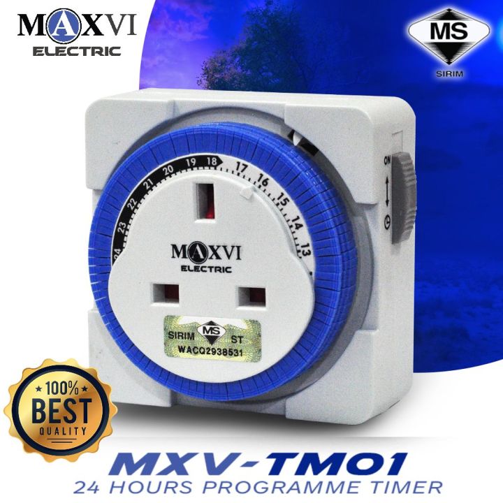 SIRIM APPROVED + READY STOCK MAXVI (MXV-TM01) KINGSWAY (UGT13) 13A Plug ...