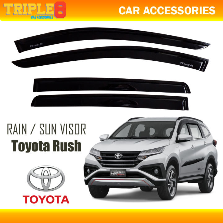 Toyota Rush 4 Piece Sun and Rain Visor Exterior Shield | Lazada PH