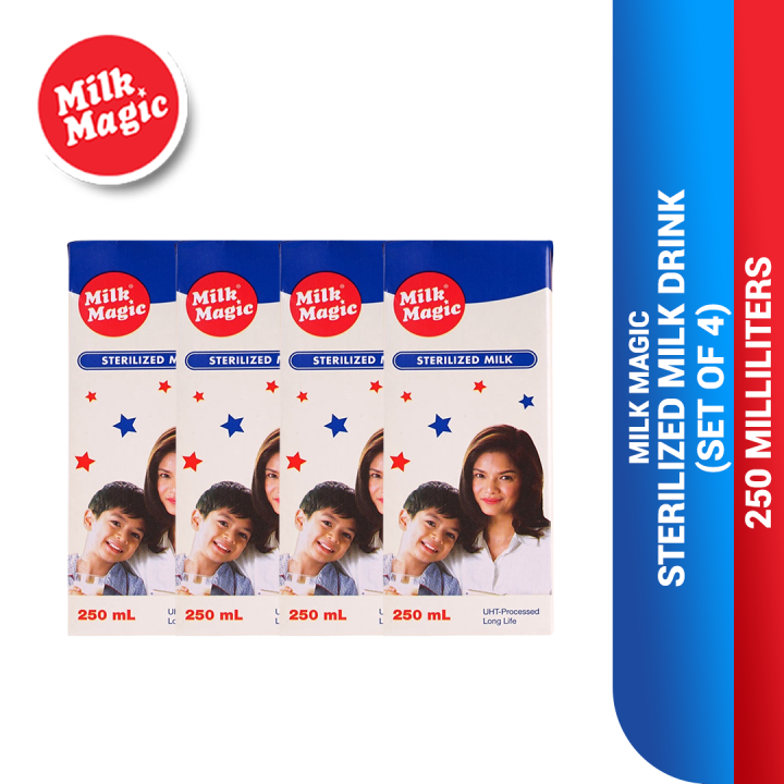 Milk Magic - Sterilized Milk 250ml (Set of 4) - Nutritious Healthy ...