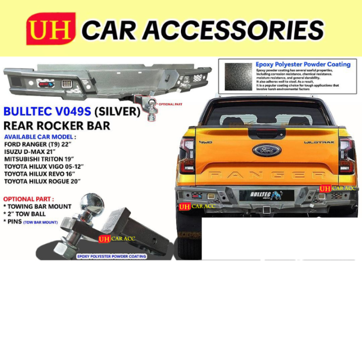 FORD RANGER T9 DMAX 21 HILUX VIGO REVO ROCCO ROGUE BULLTEC V049S REAR ...