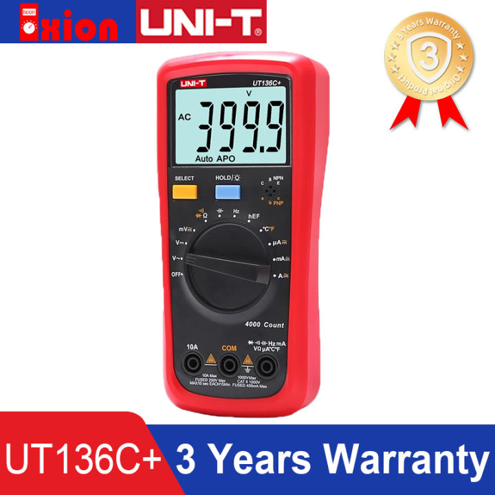 UNI-T UT136B+/UT136C+ Multimeter Digital multimeter tester AC DC ...