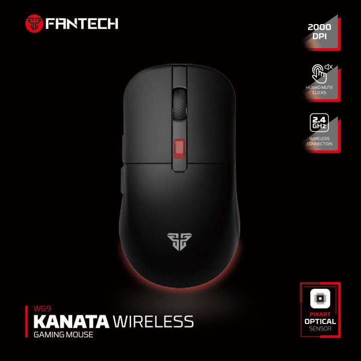FANTECH WIRELESS MOUSE เมาส์เกมมิ่งไร้สาย Optical ความแม่นยำสูงปรับ DPI ...