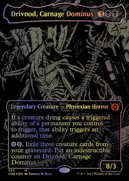 MTG Singles: Drivnod, Carnage Dominus Oil Slick Raised Foil (Magic the ...