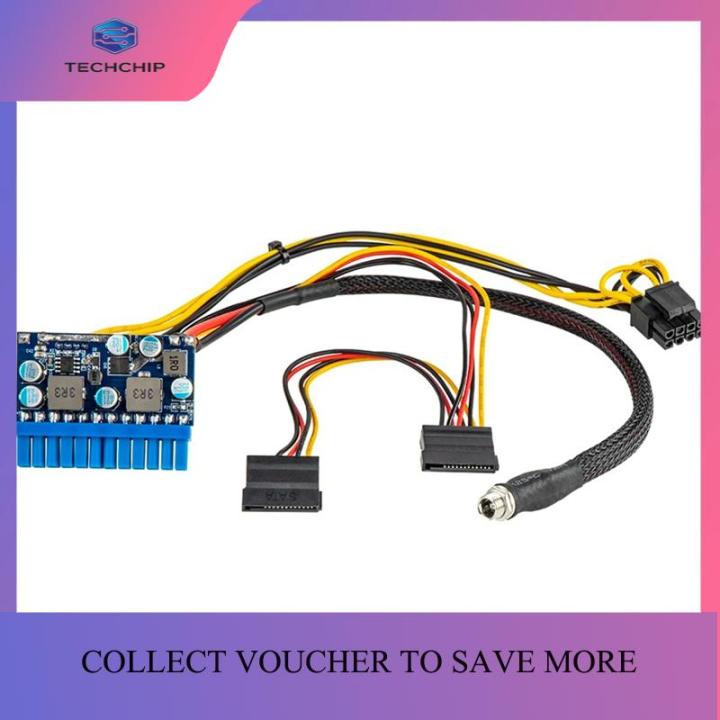 TECHCHIP-DC 12V 300W 24Pin ATX Connect with Motherboard Mini ITX Power ...