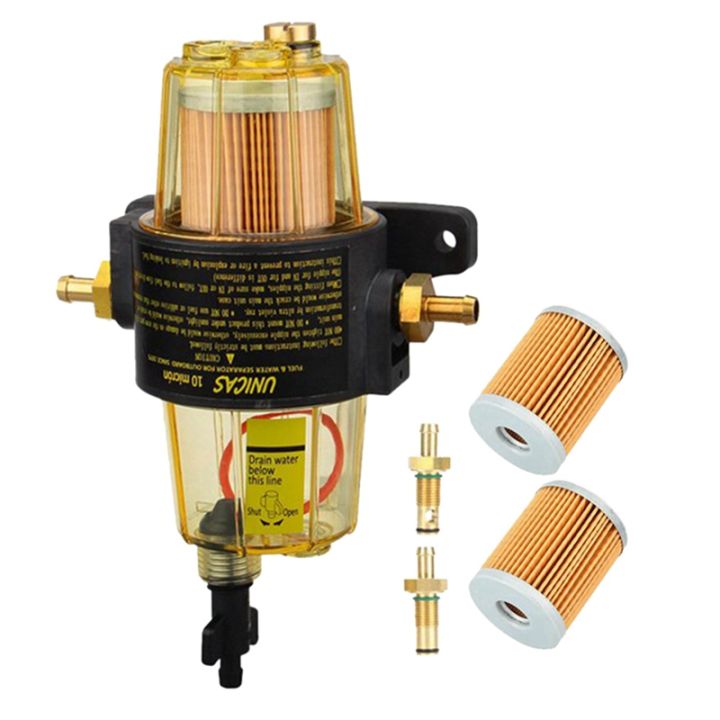 3PCS UF-10K Fuel Filter Fuel Water Separator Assembly Fuel Filter ...