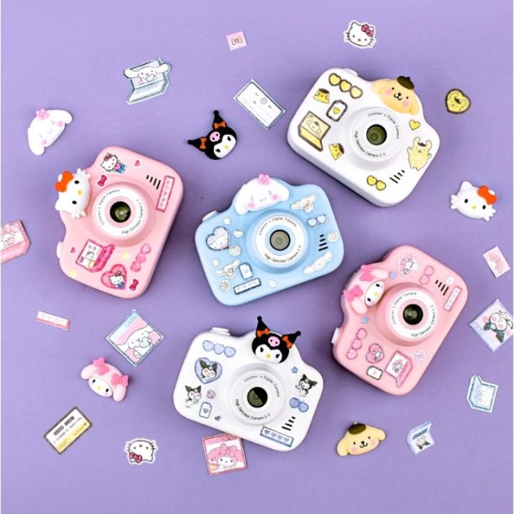 2024 New Sanrio Kuromi Children's Digital Camera HD Camera Cinnamoroll ...