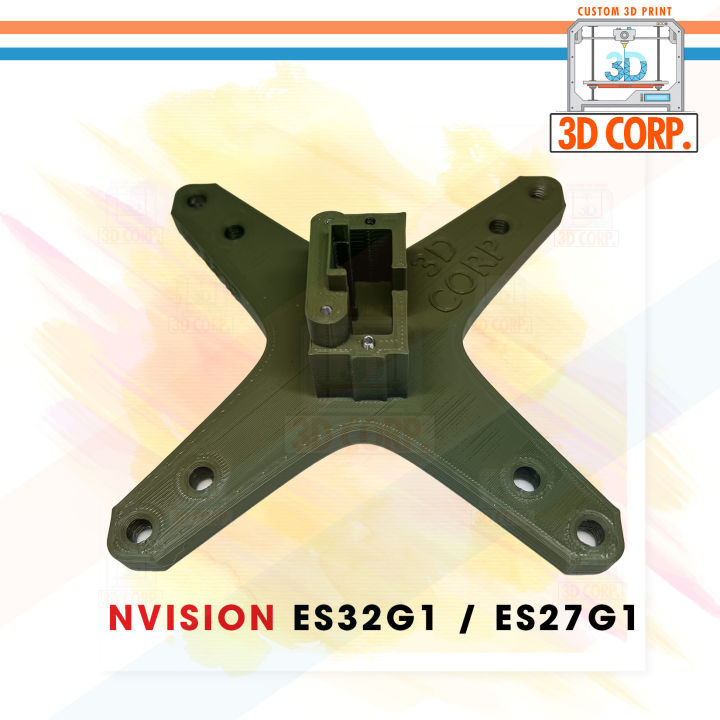 3DCorp 3D Printed Vesa Mount Adapter for Nvision ES32G1 / ES27G1 ...