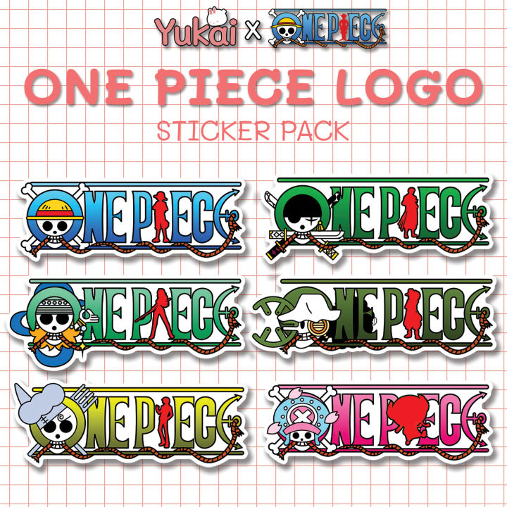 Stiker Pack One Piece Logo Premium, Sticker Anime Waterproof | Lazada ...