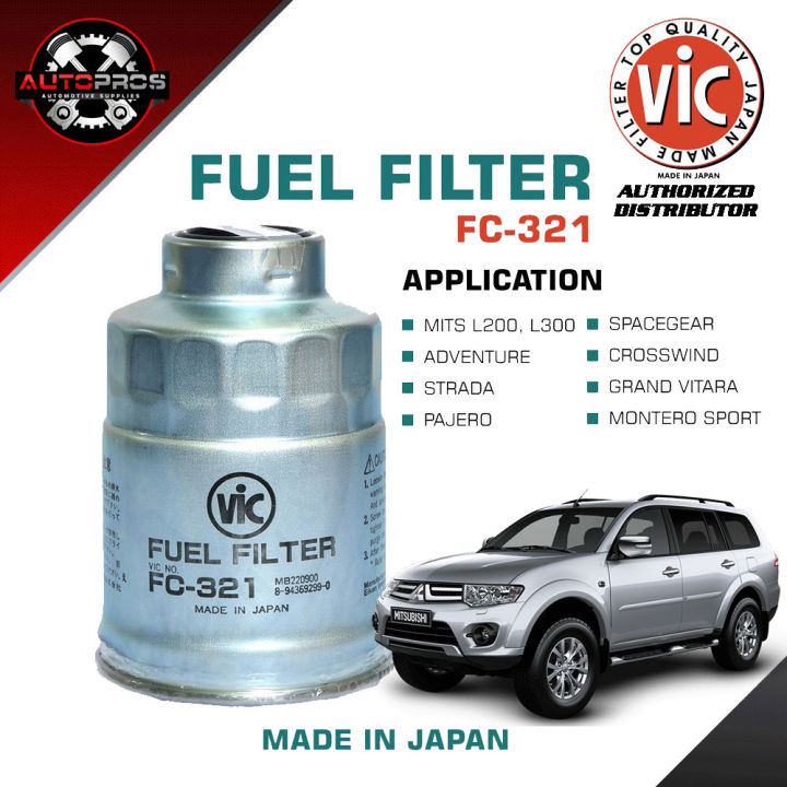 VIC FC-321 Fuel Filter for Mitsubishi L200, L300, Adventure, Strada ...