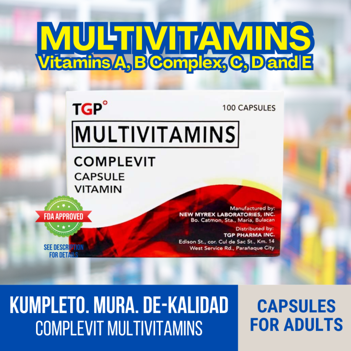(Enervon Generic) Complevit Multivitamins Capsules | Lazada PH