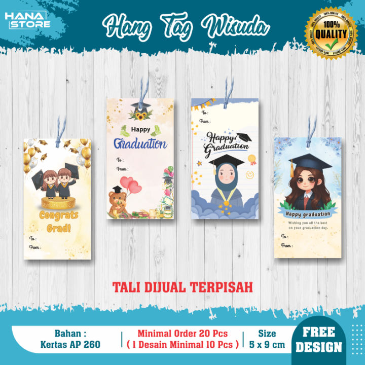 Hang Tag GRADUATION - Gift Card - HangTag Wisuda - Wisuda Kartu Ucapan ...