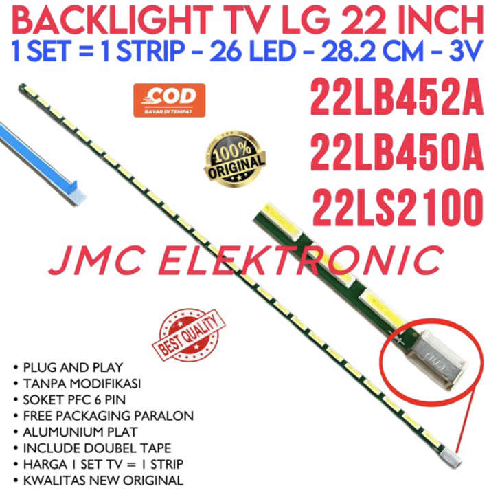 BACKLIGHT TV LED LG 22LB452A 22LB450A 22LS2100 22LB452 22LB450 LAMPU BL ...