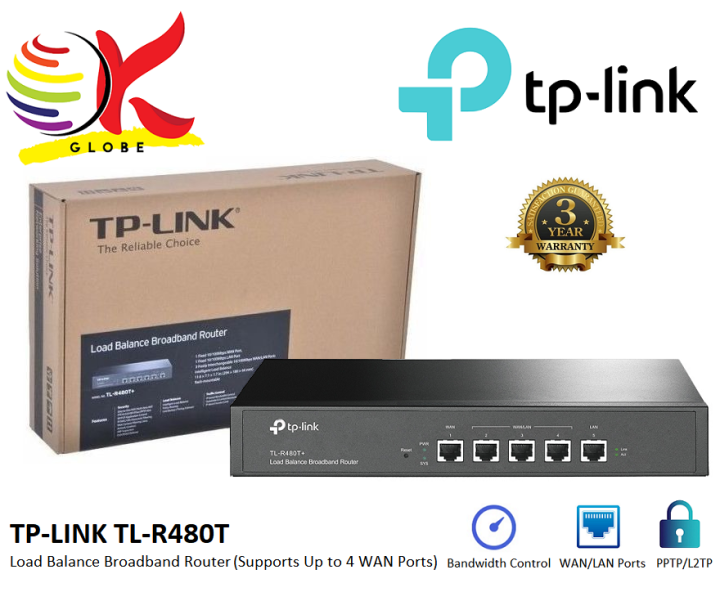 TP-LINK TL-R480T+ LOAD BALANCE BROADBAND ROUTER WITH THREE CHANGEABLE ...