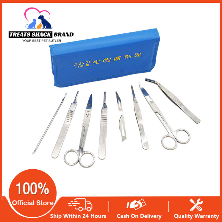 7Pcs Farm Animal Dissecting Kit Stainless Steel Dissector Microscope ...
