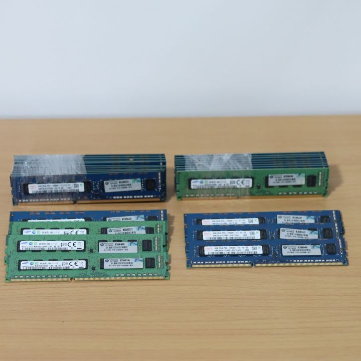 RAM 4GB 2RX8 PC3-12800E DDR3-1600MHz 240PIN ECC 1.5V Unbuffered Server Memory RAM สําหรับใส่ ...