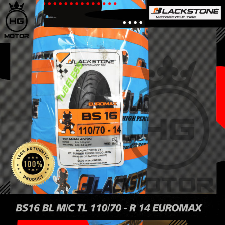 BAN BLACKSTONE EUROMAX BS16 BS 16 110/70 RING 14 BAN MOTOR MATIC ...