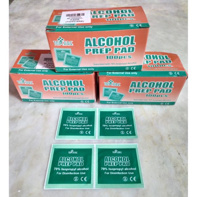 FIRST AID - 4 PCS. 70% ISOPROPYL ALCOHOL PAD FOR EMERGENCY AND SURVIVAL ...