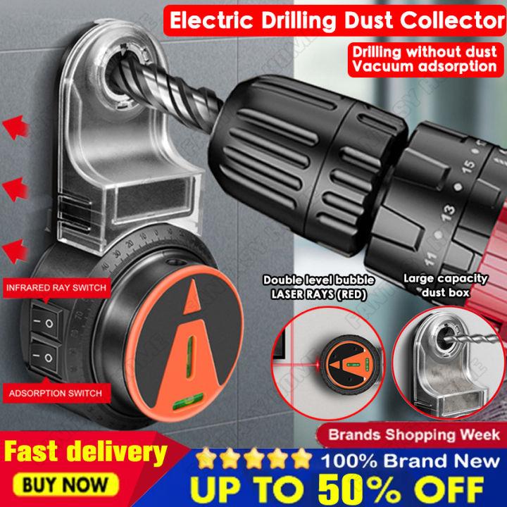 2 Days💡Local Warehouse💡Electric Drilling Dust Collector 360° Laser ...
