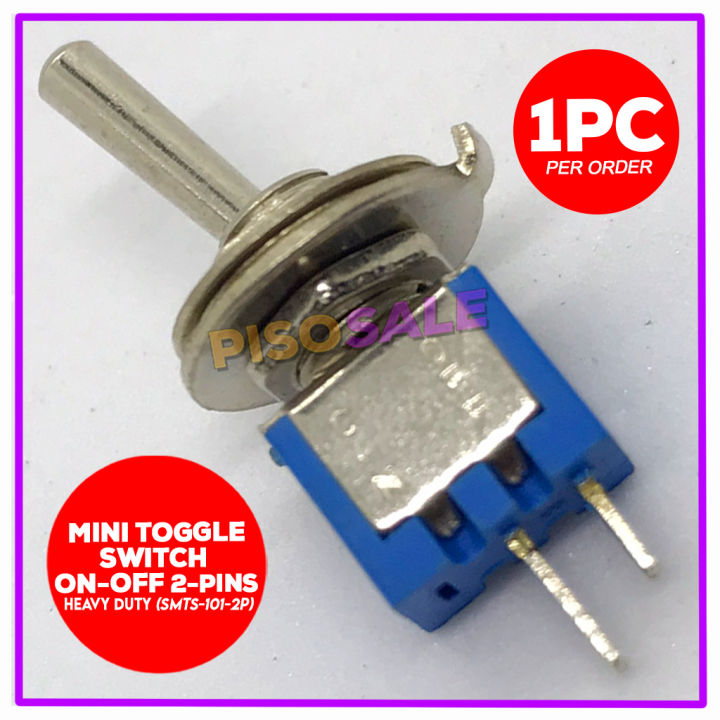 2 Pins ON-OFF Mini Toggle Switch SMTS-101-2P | Lazada PH