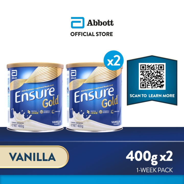 Ensure Gold HMB Vanilla 400G For Adult Nutrition Bundle of 2 | Lazada PH