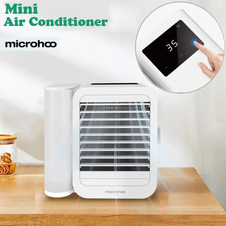 Microhoo 3 in1 Mini Air Conditioner Water Cooling Fan Touch Screen ...