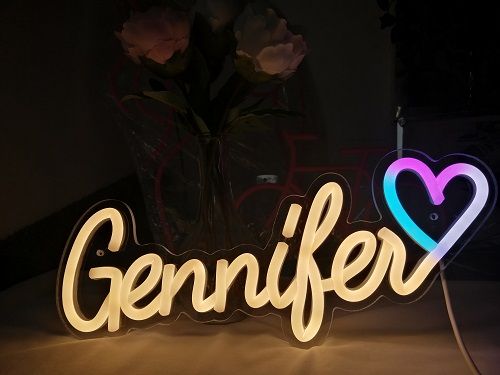 Custom Neon Word up to 7 letters - Neon Sign, advertising, interior ...