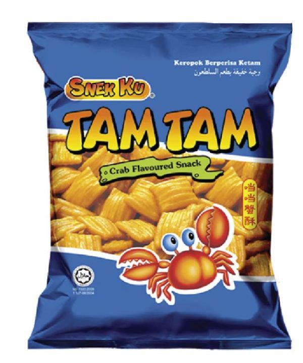 Snek Ku Tam Tam Crab Flavoured Snacks (70g) | Lazada