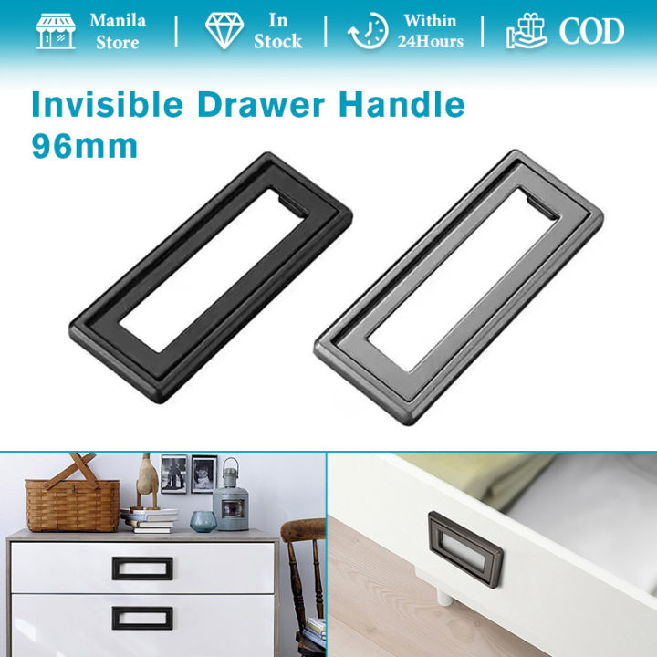Invisible Drawer Handle Cabinet Flush Ring Pull Handle Rectangular Pull ...