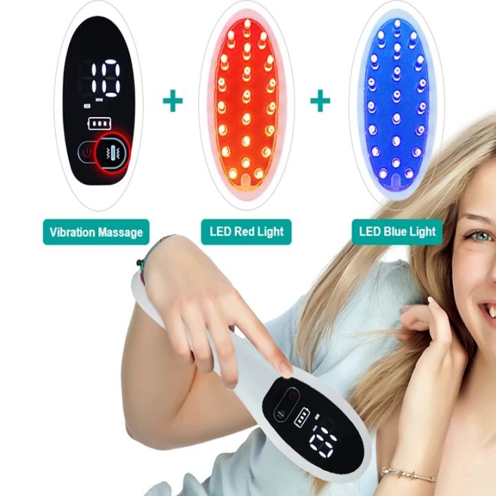 3-IN-1 Hair Growth Comb LED Red Light Therapy Device Anti Hair Loss ...