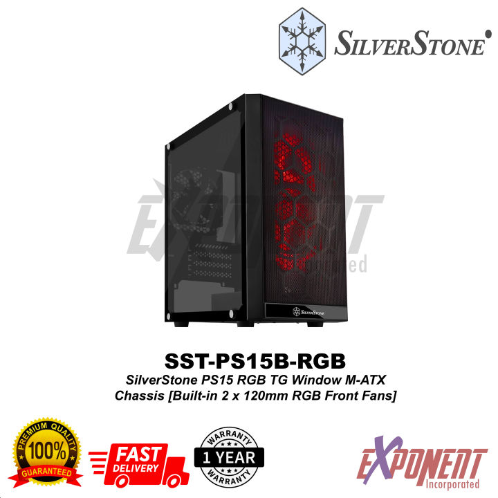 SST-PS15B-RGB - SilverStone Precision PS15 RGB TG Window M-ATX Chassis - Black | Lazada PH