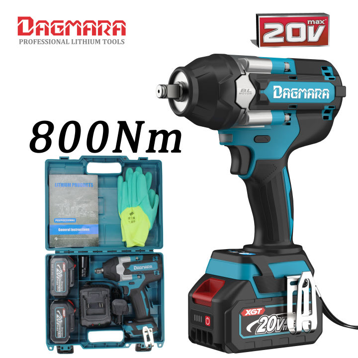 Heavy Duty Impact Driver 800Nm Cordless Impact Wrench 1/2" Brushless ...
