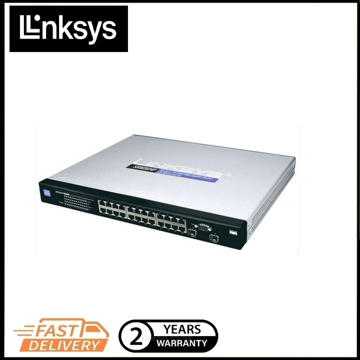Linksys 24 Port Gigabit Managed Switch SRW2024 | Lazada Singapore