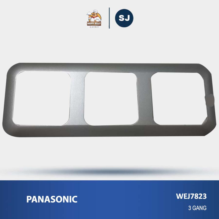FRAME 3 GANG PANASONIC WEJ7823 MYX - SILVER | Lazada Indonesia