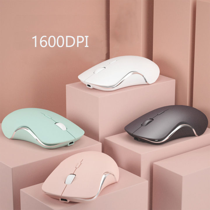 FIREWOLF Silent Wireless Mouse Rechargeable Battery 2.4 GHz with USB ...