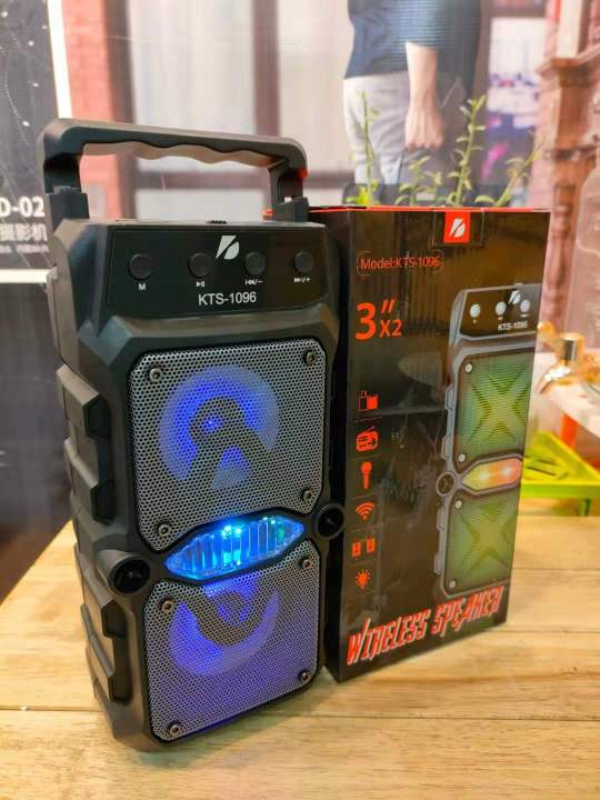 ลำโพงบลูทูธ KTS-1096 มีแบตในตัว ลำโพง3*2ดอก เสียงดี พกพาสะดวก ถ่ายจากสินค้าจริง | Lazada.co.th