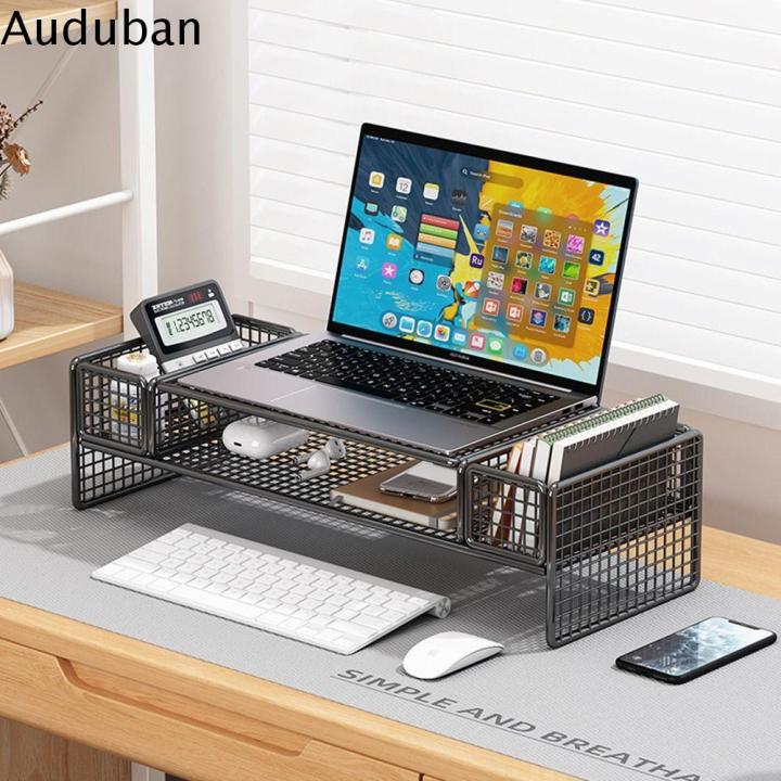 AUDUBAN Space Saving Laptop Storage Rack Durable Rust-proof Computer ...