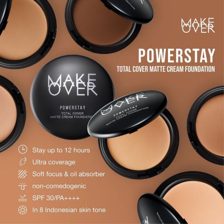 Make Over Powerstay Total Cover Matte Cream Foundation | Lazada Indonesia