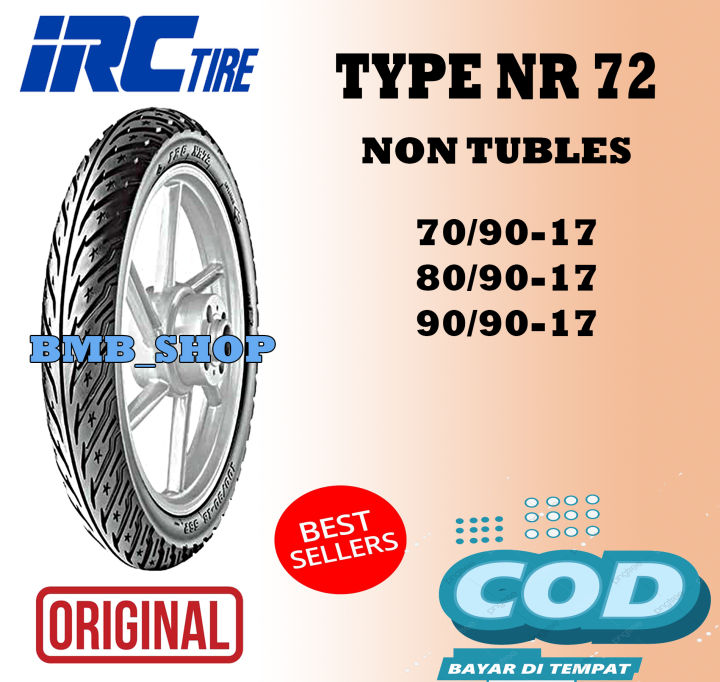 Ban Luar Asli IRC NR72 ring 17 non Tubeless / Tubetype original untuk ...