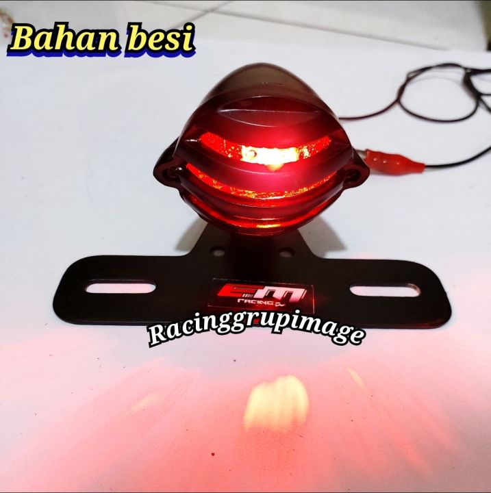 Lampu stop rem custom besi bulat japstyle cb japs klasik modern ...