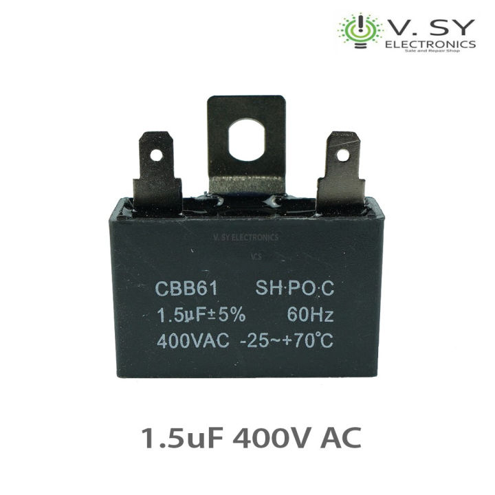 1.5uF / 1.7uF 60Hz 400V AC Motor Running Capacitor for Electric Fan ...