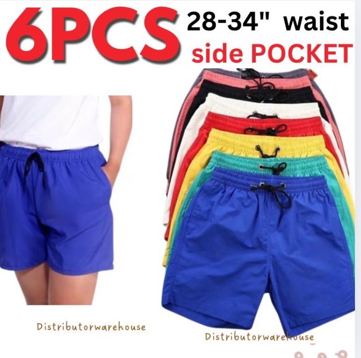Short with Pocket for Young Men or Teenagers Taslan Plain Plain Colored ...