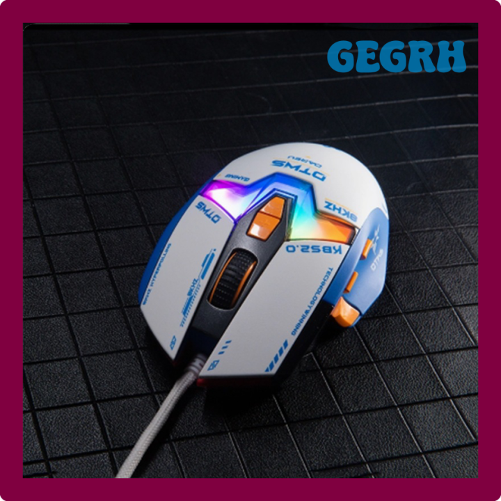 GEGRH Dareu A980 PAW3395 Sensor Gaming Mouse TFT Screen Wired Mouse E ...