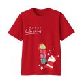 kaos lengan pendek anak untuk Natalan gambar santa claus Pohon Natal ...