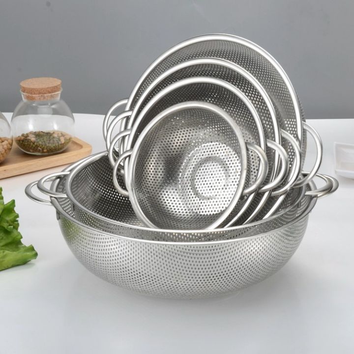 TOP 100 - Baskom Bolong / Lubang Sayur Bakul Stainless Wadah Cuci Sayur ...