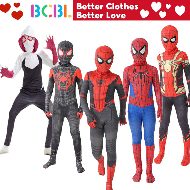 BCBL Boys spiderman Costume Halloween Cosplay Costumes 3D Style ...