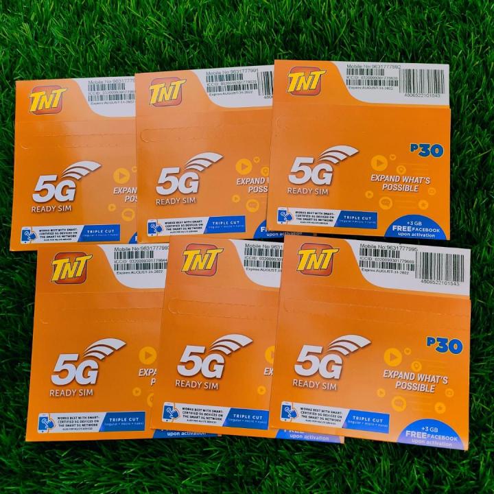 TNT SIM CARD LTE 5G prepaid sim card tri-cut sim card Nano/Micro ...