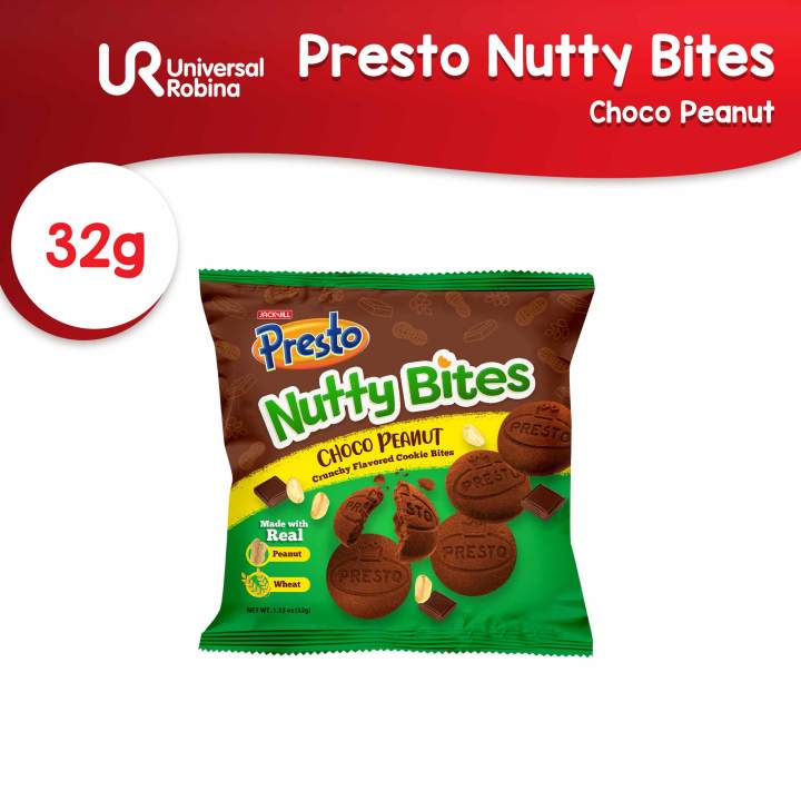 Presto Nutty Bites Choco Peanut (32g) | Lazada PH